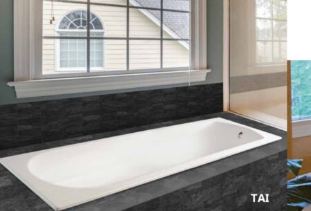 THAI - Acrylic Inbuilt Bathtub 170x75 cm - Homebuild Store