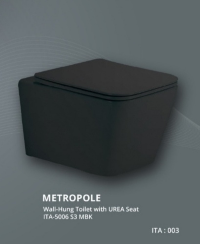 Combo Offer: Metropol Black Wall Hung WC Full System - Homebuild Store